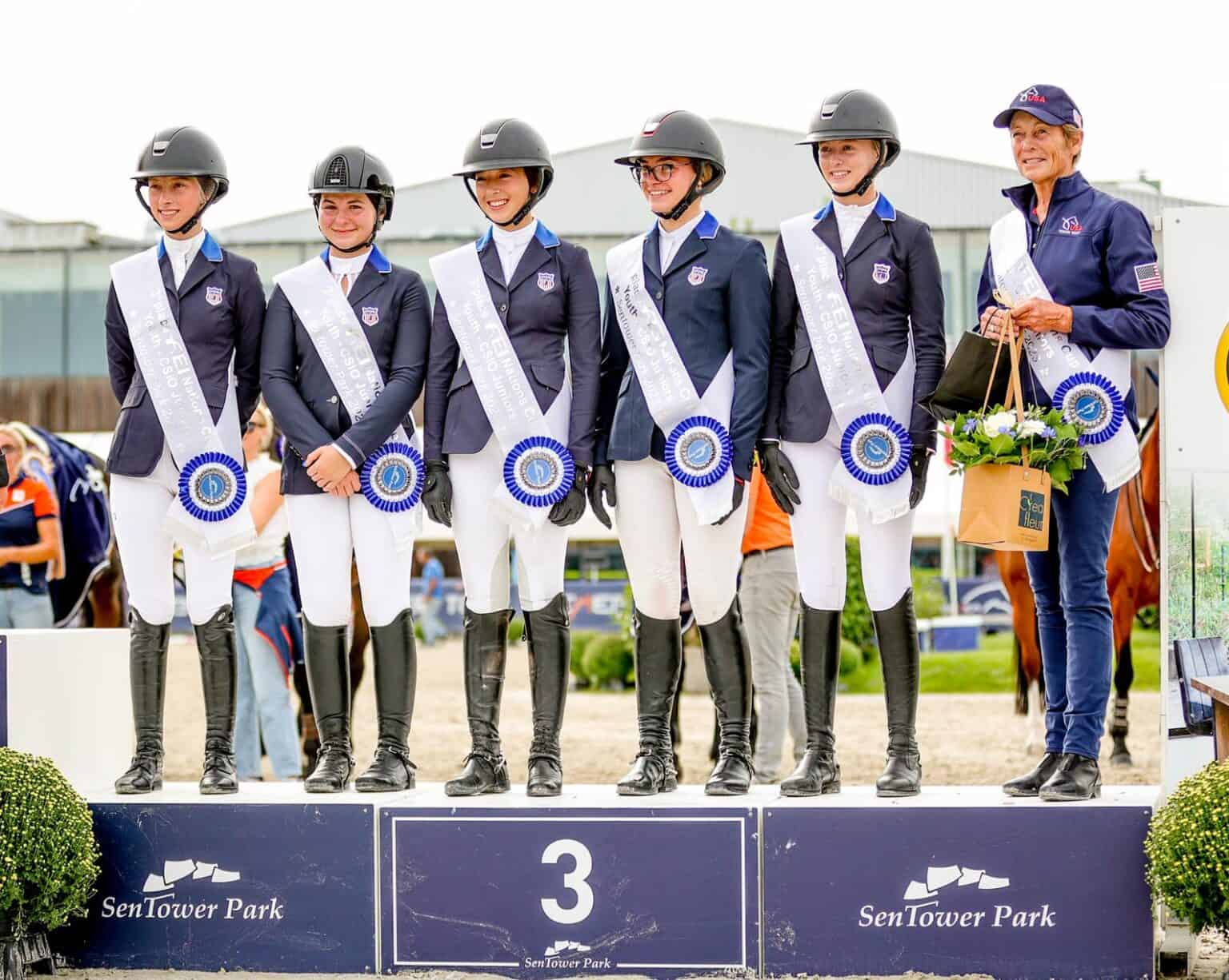 U.S. Junior Jumping Team Finishes Third in 2023 FEI Jumping Nations Cup ...