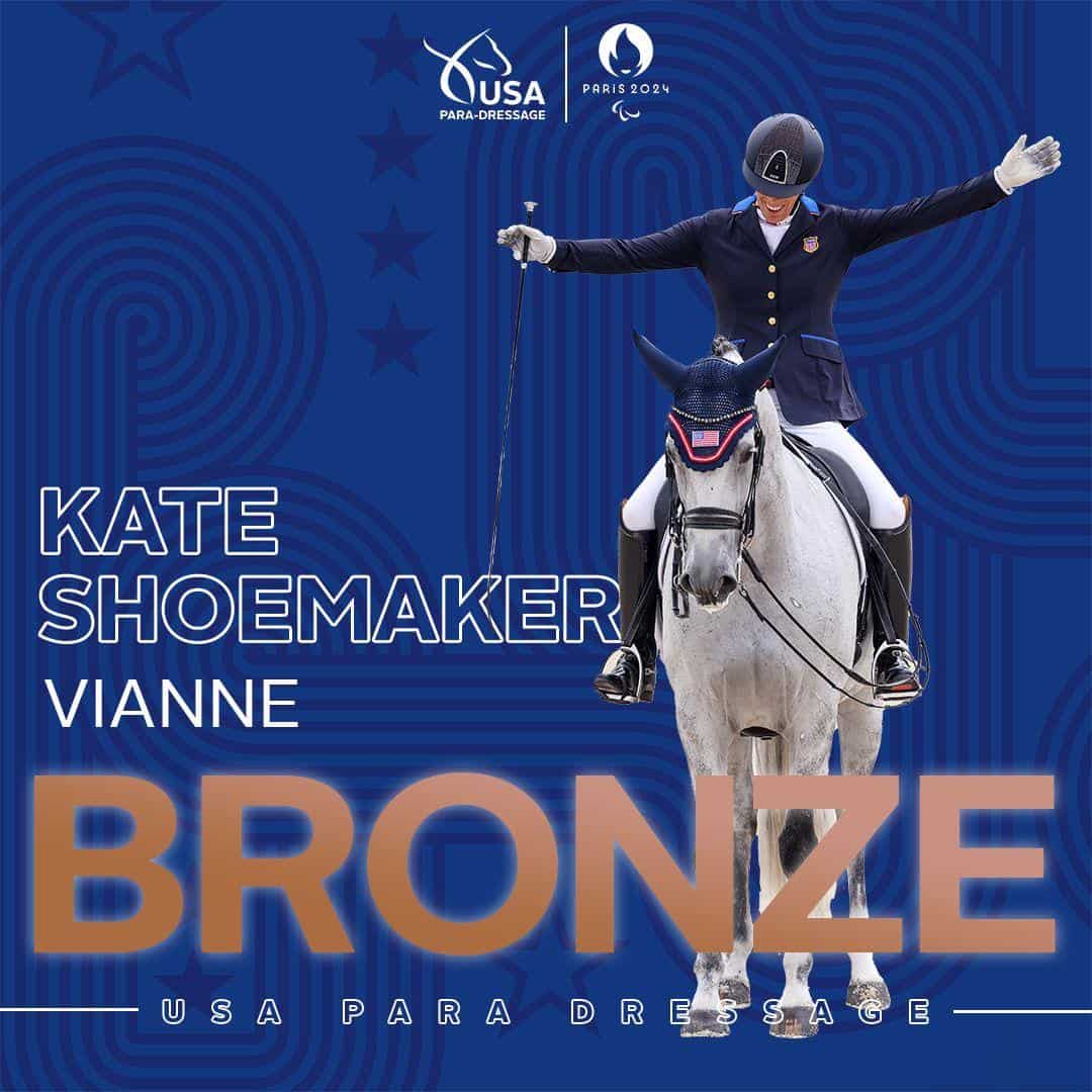 Kate Shoemaker and Vianne Secure Individual Bronze in Grade IV FEI ...