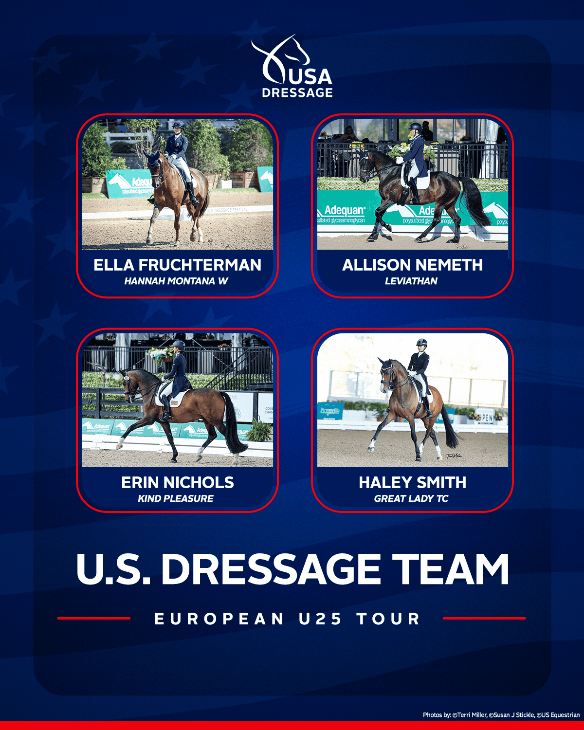 US Equestrian Names Combinations Selected to Represent 2025 U.S ...