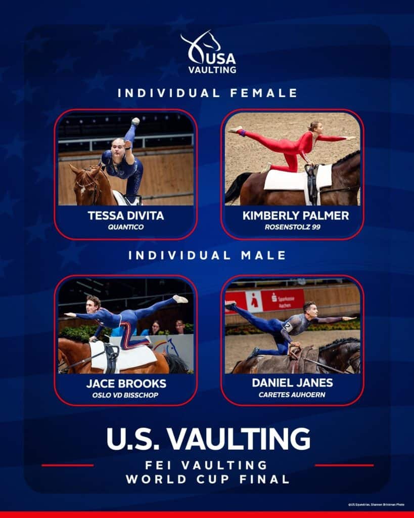 US Equestrian Announces Vaulting Athletes for 2026 FEI Vaulting World ...